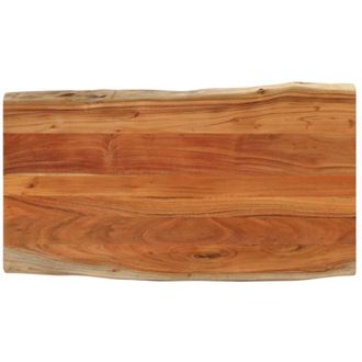 vidaXL Vidaxl - Dessus de table rectangulaire 100x60x2,5cm en bois massif dacacia - Finition naturelle - Bord vivant unique - Pour tables de bar et
