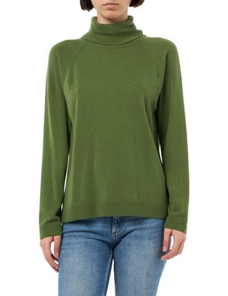 Benetton Damen Pullover, gr&uuml;n, Medium