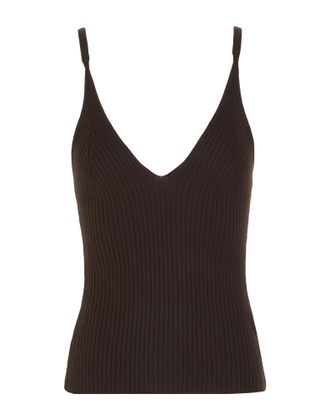 8 by YOOX RIB KNITTED TANK TOP
