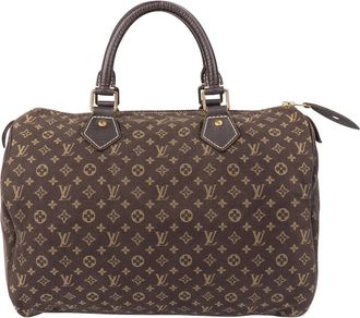Louis Vuitton Crossbody Bags - Louis Vuitton Mini Lin Monogram Speedy 30 Handbag - Gr. unisize - in Braun - für Damen