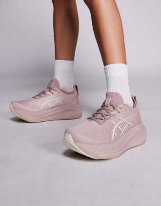 Asics Gel-Nimbus 27 - Baskets - Taupe-Marron