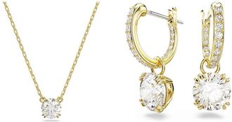 Swarovski Imber Halskette & Ohrringe Kollektion, vergoldet