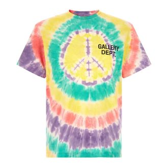 Gallery Dept. Homme, Tops, Multicolore, Taille: XL Peace Tie Dye Crew Neck T-Shirt
