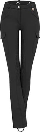 Waldhausen Jodphur Pantalon déquitation pour femme Noir avec de nombreuses poches