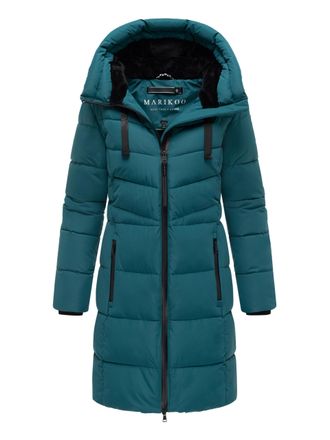 Marikoo Damen Winterjacke Natsukoo - warm, mit Teddyfell & Kapuze