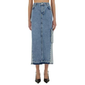 Moschino Gonna Denim - - Skirts - Damen - Blau - W27
