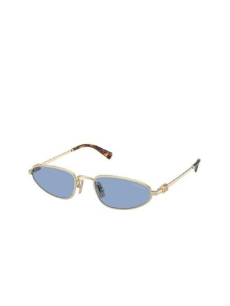 Miu Miu Unisex Miu Sunglasses Gold Metal Eyewear