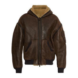Dsquared2 Wildlederjacke mit Kapuze - - Jackets - Herren - Braun - XL