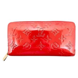Louis Vuitton Portefeuille long Monogram Vernis Pre-owned (bi-pli) - Femme - Pre-owned - Rouge - Taille: ONE Size