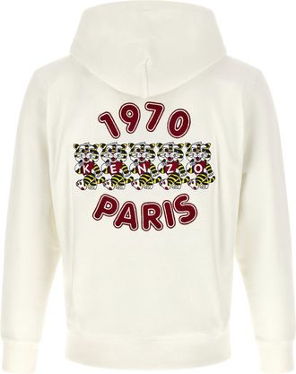 Kenzo Wild Tiger Embroidered Hoodie - Cream