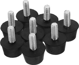 Artibetter 8 Stück Teiliges Verstellbares Möbel nivellierset mit Schraubgewinde rutschfeste Gummi füße für Tisch Stuhl Schrank Abnehmbare und Waschbare Möbelbein