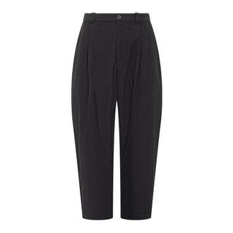 STUDIO NICHOLSON Tuck Heritage Wollhose - - Trousers - Herren - Schwarzk - M