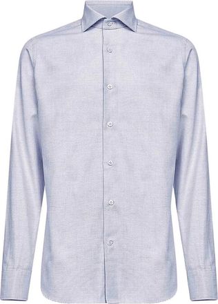 D4.0 Homme, Chemises, Bleu, Taille: 4XL Micro Jacquard Shirt