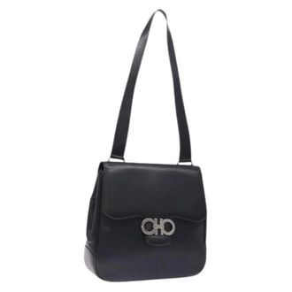 Ferragamo Pre-owned Leder Schultertasche - - Pre-owned - Damen - Schwarzk - ONE SIZE