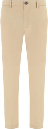 Boggi Milano Homme, Pantalons, Beige, Taille: W36 Pantalon en Coton Stretch