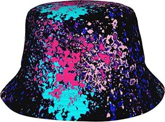 Generic Imprimé Chapeau de Soleil Éclaboussures néon phosphorescentes Chapeaux de Visière Casual Bobs Homme pour activités Femmes Hommes