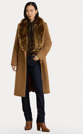 Lauren Ralph Lauren Wollmantel 297P23450001 Hellbraun Oversize