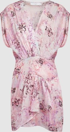 Iro Robe Courte Tissina Soie Rose Clair