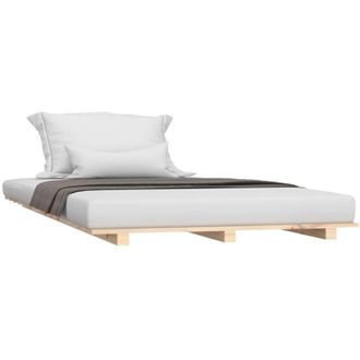 vidaXL Cadre de lit sans matelas blanc 140x200 cm bois de pin massif Vidaxl