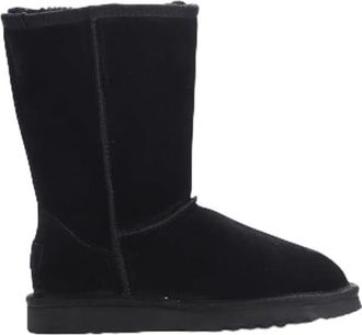 Infinity Leather Bottes Mi-Mollet en Daim et Peau de Mouton Châtain Pour Femme Dusk Bottines DHiver Fourrées à Enfiler Semelles Chaudes et Antidérapantes Chaussures Co