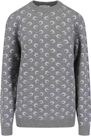 Marine Serre Pull Col Rond - Moon