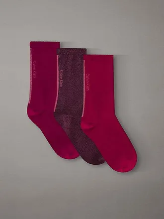 Calvin Klein Coffret cadeau avec 3 paires de socquettes métallisées