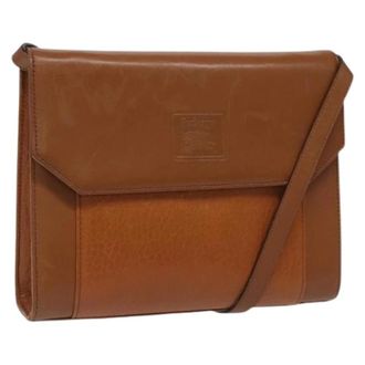 Burberry unisex, Pre-owned, Brun, Taille: ONE Size Sac &agrave; bandouli&egrave;re Vintage &agrave; rabat Pre-owned
