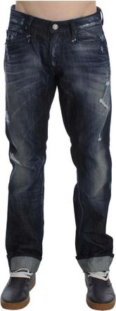 Acht Acht, Homme, Jeans, Bleu, Taille: W34 Jeans Coupe Droite Classique