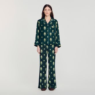 Sandro Chemise pyjama imprim&eacute;e paisley