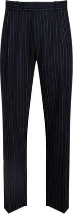 Dr&ocirc;le de Monsieur Pantalon large &agrave; rayures en laine