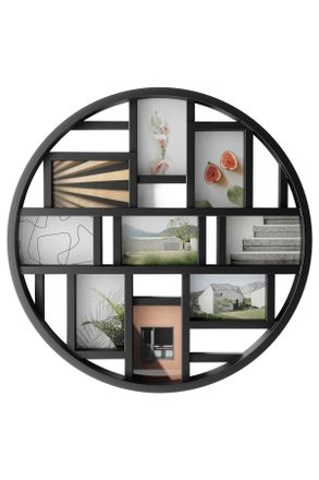 Umbra Collagen-Bilderrahmen, Schwarz, Kunststoff, 55.6x4.6x55.6 cm, Bilder und Zubeh&ouml;r, Bilderrahmen, Bilderrahmen-Collagen