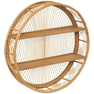 Atmosphera Atmosphera - Rundes Wandregal aus Bambusholz ina, &oslash; 70 cm