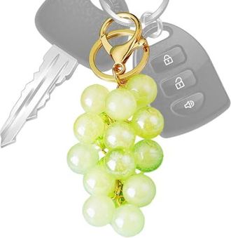 Generic Breloque Pour Sac &Agrave; Main | Raisin En 3D Avec Texture Douce | Mignon Pendentif Porte-Cl&eacute;s Raisin,Pour Adolescents Hommes Femmes Fans Anniversaire Usage