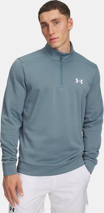 Under Armour Armour Fleece Oberteil mit ¼-Zip für Herren Blau Atlantis / Weiß XXL