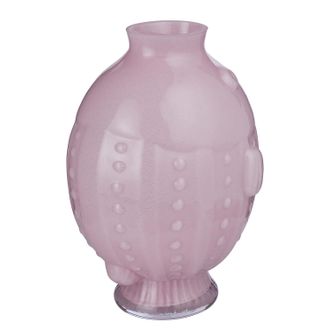 Butlers Vase Seaside Fisch Glas Rosa H&ouml;he 24cm | Dekovase f&uuml;r Tischdeko, Blumenvase f&uuml;r Regal | Dekoration Fensterbank Deko Wohnzimmer