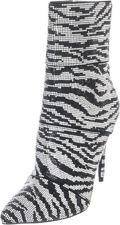 Steve Madden Femme, Chaussures, Multicolore, Taille: 36 EU Bottines &agrave; imprim&eacute; z&egrave;bre
