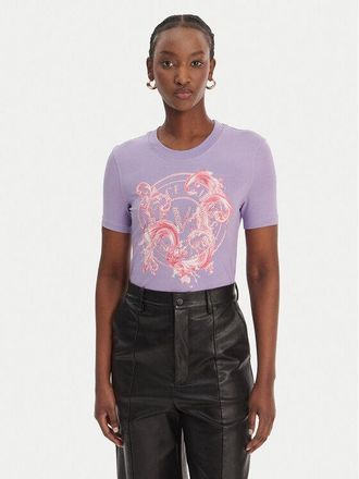 Versace Jeans Couture T-Shirt 80HAHE01 CJ02E Violett Slim Fit