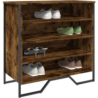 vidaXL Schuhregal R&auml;uchereiche 80x38x78 cm Holzwerkstoff - Vidaxl