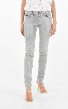 Philipp Plein Slim-Fit Jeans with all-over Crystals Philipp Plein
