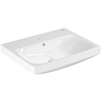 GROHE Euro Ceramic - Waschbecken 60x47 cm, mit &Uuml;berlauf, mit Hahnloch, alpinwei&szlig; 102415SH00