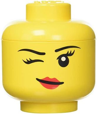 Room Copenhagen 40331727 Rangement Lego Mini en Forme de t&ecirc;te, Winking