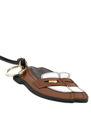 Miu Miu Leather Key Case - Brown