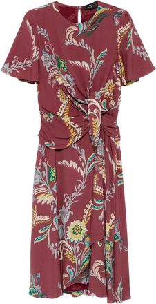 Etro robe à fleurs - Rouge