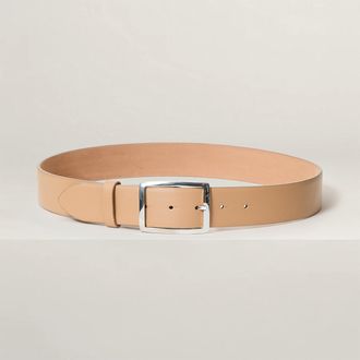 Reptiles House Amanda-Schnalle und 40 mm nahtloser Ledergürtel - Kamel