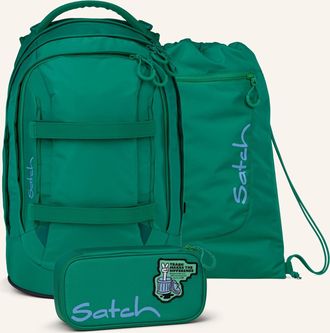 Satch Schulrucksack-Set Pack Set gruen
