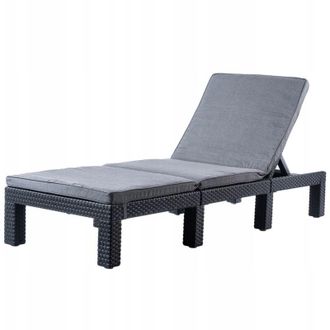 Keter Daytona Deluxe Gartenliege 65 x 195 cm, grau