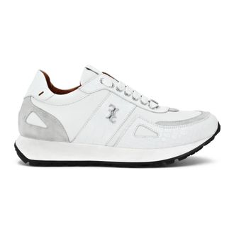 Billionaire Boys Club Croco Printed Nubuck & Suede Runner - - Shoes - Herren - Wei&szlig; - 46 EU
