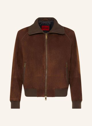 HUGO BOSS Hugo Lederblouson Laines braun