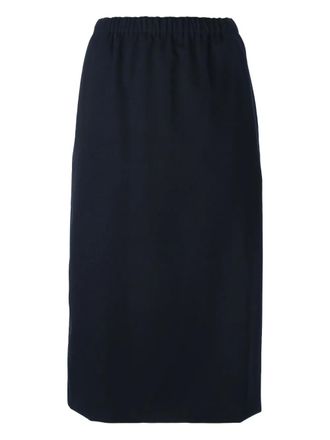 Comme Des Gar&ccedil;ons jupe droite mi-longue - Bleu