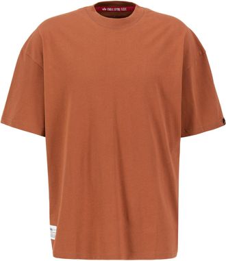 Alpha Industries Logo Backprint T-Shirt - hazel brown